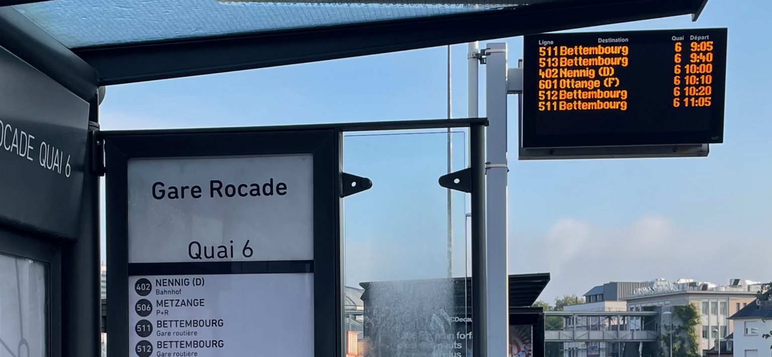 Bus de substitution Luxembourg – Bus RGTR/AVL – Frontaliers – Infotrain ...
